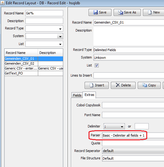 Edit Raw Text option